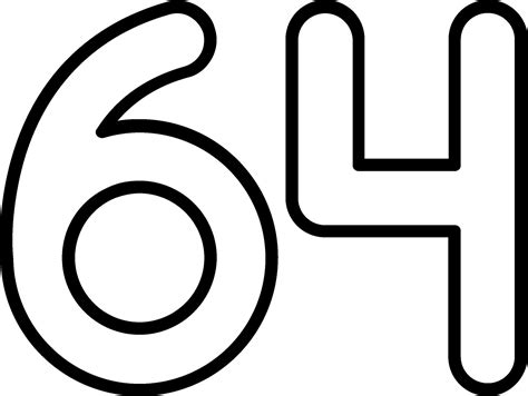 Sixty Four Line Icon 47209242 Vector Art At Vecteezy