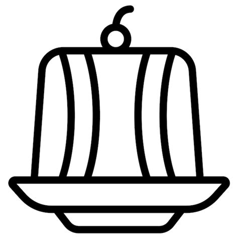 Premium Vector Pudding Vector Icon Illustration Of Sweets And Candies