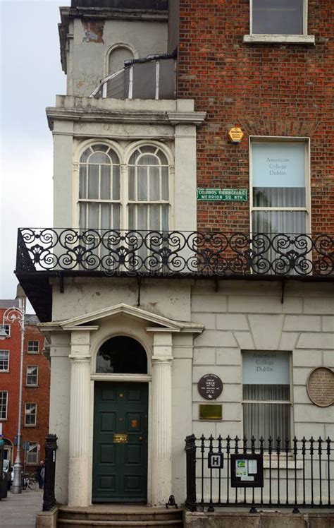 Oscar Wilde`s House At Merrion Square Dublin Ireland Editorial Stock