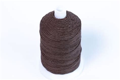 linen binding thread dark brown