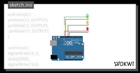 Traffic Light Wokwi Esp Stm Arduino Simulator