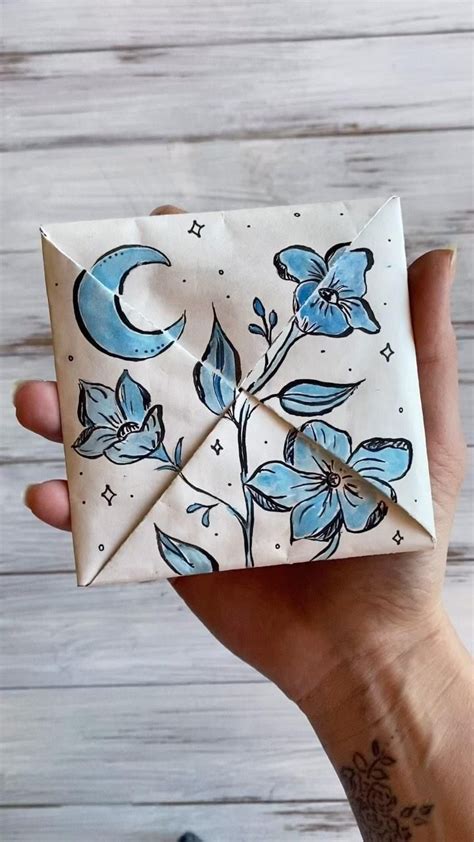 diy victorian puzzle letter tutorial 💙 in 2024 basteln karten