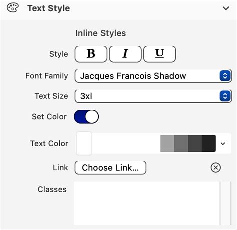 Text Component Vs Text Style For Styling Text Elements Rapidweaver Support Forum