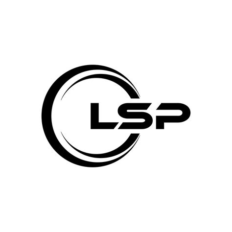 LSP Letter Logo Design In Illustration Vector Logo Calligraphy