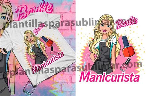 Barbie Manicurista Plantillas Profesiones Plantillas Para Sublimar