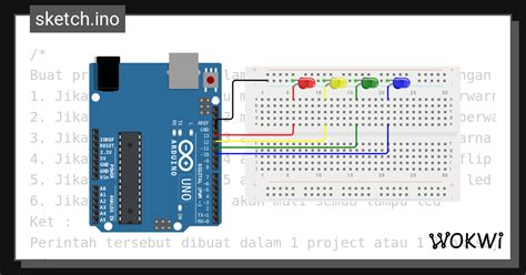 Control 4 Lampu LED Dengan Computer Aditya Pratama Wahyu Saputra 2011081 Wokwi ESP32