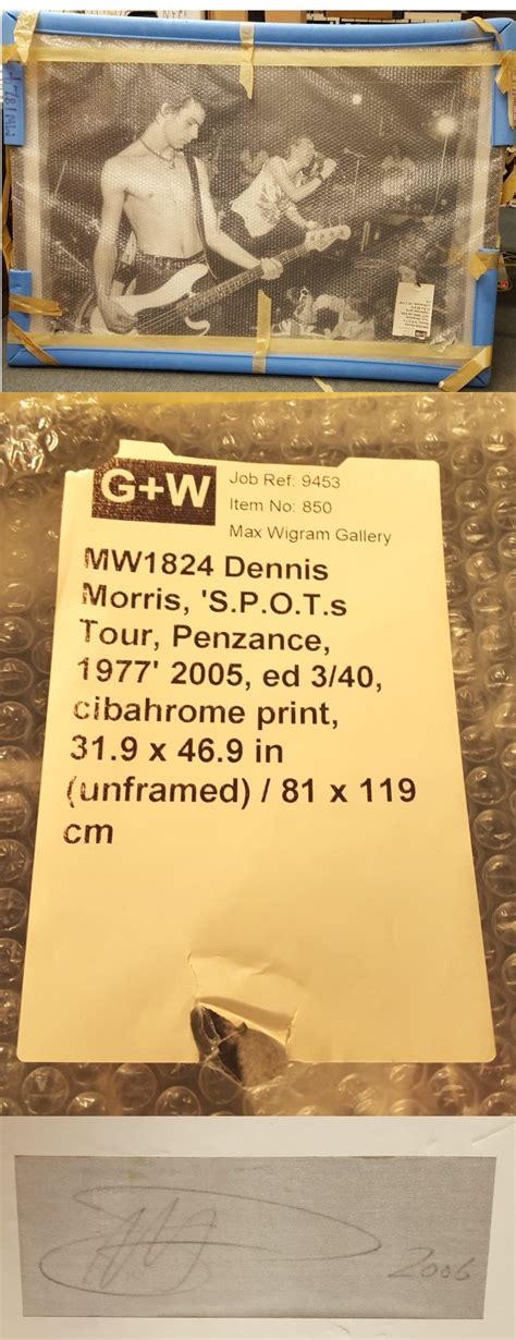 Mega Rare Dennis Morris Sex Pistols Print Record Collecting Vinyl And Cd New Rare Reissue