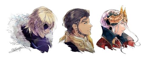 Edelgard Von Hresvelg Claude Von Riegan And Dimitri Alexandre