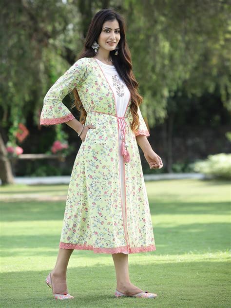 Buy Juniper Ethnic Motifs Embroidered A Line Midi Ethnic Dress With