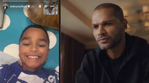 On Fathers Day Shikhar Dhawan Video Calls Son Zoravar As Legal Battle