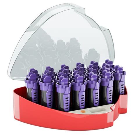 Compact Multi Size Hot Rollers 3d Rendering Stock Illustration