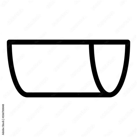 Chute Gutter Icon Outline Chute Gutter Vector Icon For Web Design Isolated On White Background