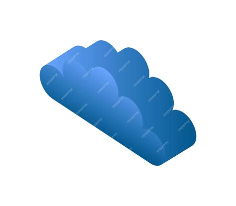 Premium Vector Isometric Cloud