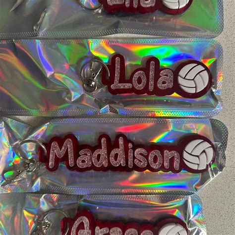 Personalised Netball Dress Keyring Etsy
