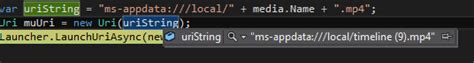 C Uri Activation To Ms Appdatalocal Stack Overflow
