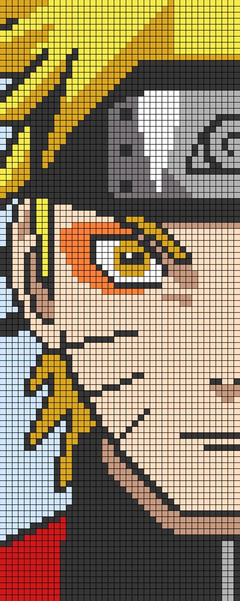 A Cross Stitch Pattern Of A Man In Uniform With Yellow Hair And Glasses
