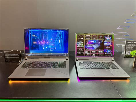 Rog Aura Monitor Light Bar Rog Ces Booth Visit Strix Gaming Laptops Oled Gaming Displays An