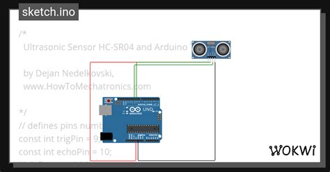 Ultra Sonic Sensor Wokwi Esp32 Stm32 Arduino Simulator