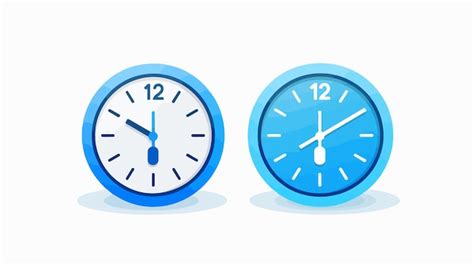 Soft Blue Date And Time Vector Pictograph Illustration Premium Ai