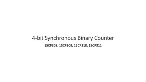 Binary Up And Down Counter Using Ic 74193 Pptx