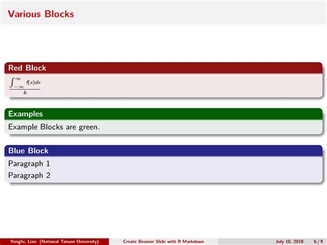 Create Beamer Slide With R Markdown Ppt