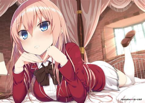 720p Long Hair Blush Blue Eyes Kei Karuizawa Classroom Of The