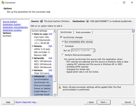 Nutanix P V Using VMware Converter