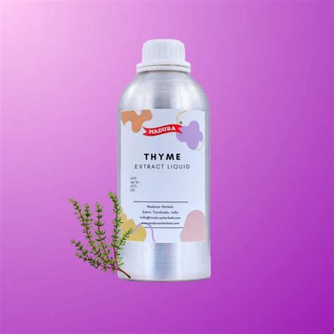 Thyme Extractthymus Vulgaris Packaging Type Bottle Packaging Size