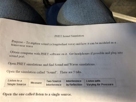 Solved Phet Sound Simulation Pose To Explore Sound A