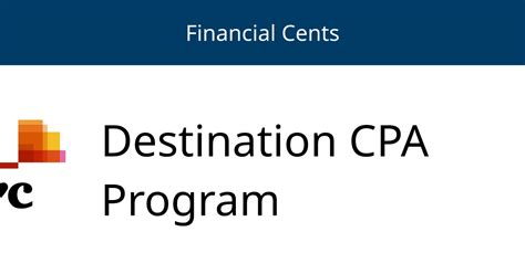Destination Cpa Program Financial Cents