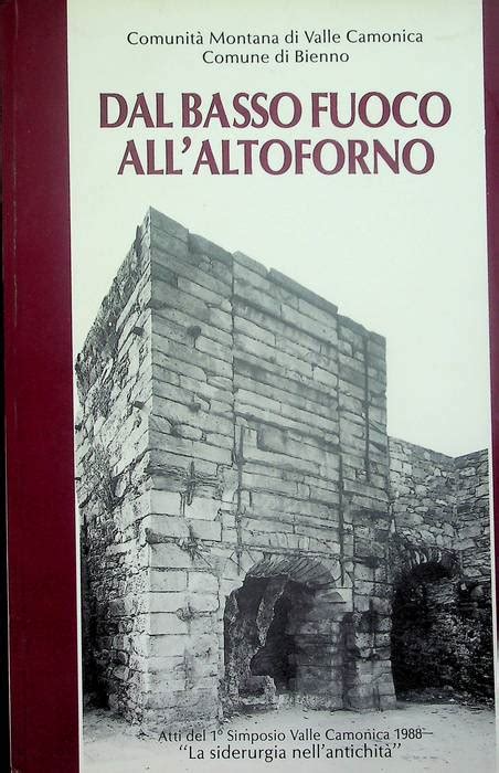 Cuomo Di Caprio Ninina Simoni Carlo Dal Basso Fuoco Allaltoforno Atti Del 1 Simposio