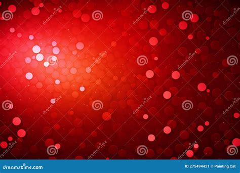 Abstract Red Bokeh Lights Background Christmas And New Year Concept