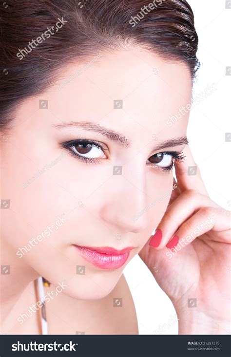 Sexy Female Beautiful Dark Eyes Studio Stock Photo Shutterstock