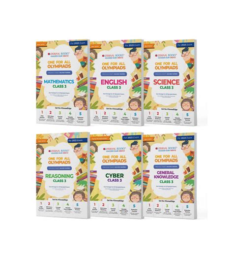 Olympiad Books Classes 1 To 8 English Maths Science Reasoning