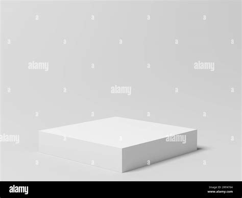 Product Display Display Plinths Stand White Color 3d Illustration
