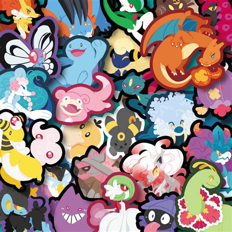 Pokemon Pick Your Own Sticker Pack Proserpiiart