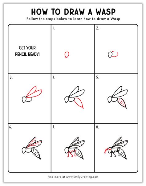 How To Draw A Wasp Emily Drawing How To Draw A Wasp Emily Drawing