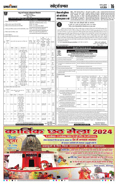 Saran E Paper 2024 11 06 Page 18 Prabhat Khabar