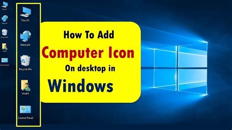 How To Show Icon On Desktop In Windows 10 11 This Pc My Computer