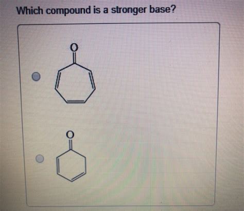 Solved Which Compound Is A Stronger Acid Oh Oh Which