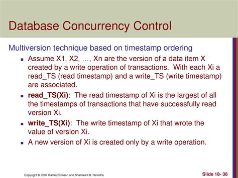 concurrency control techniques ppt download