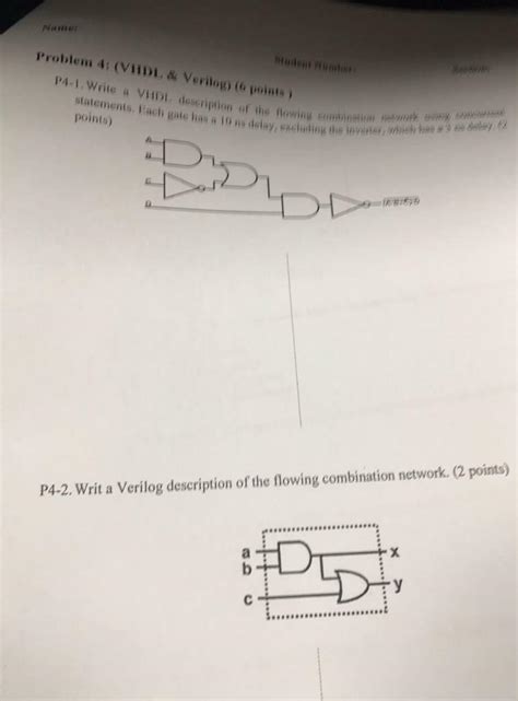 Solved Problem VIiD Verilog Piriais P Writ Chegg Com