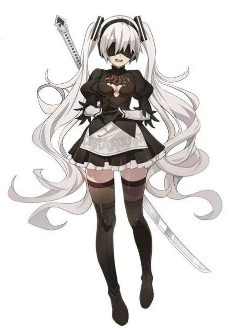 动漫图片：p站精选 可爱的双马尾金发白发双人物