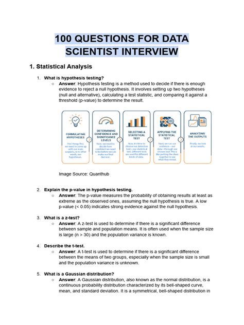 Interview Questions Pdf Cluster Analysis Receiver Operating