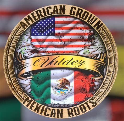 American Grown Mexican Roots Wood Sign Personalized Hispanic Etsy