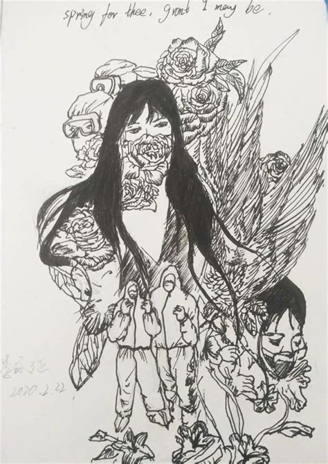 执笔为戈，以画抗疫：西安思源学院城建学子用画笔致敬抗疫英雄