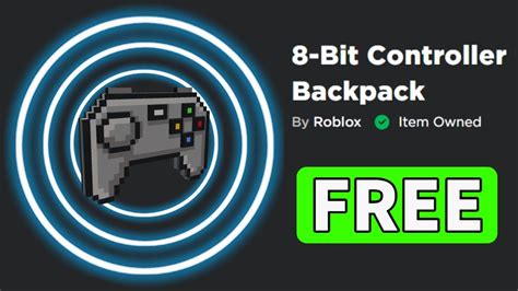 🔥 New Free Promo Items 8 Bit Controller Backpack W Effect Roblox Tonskieminiyt Youtube