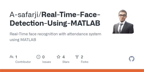 Github A Safarjireal Time Face Detection Using Matlab Real Time