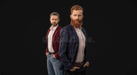 Trendy Men In Formalwear On Background Photo Of Men In Formalwear Suits Stock Image Image Of
