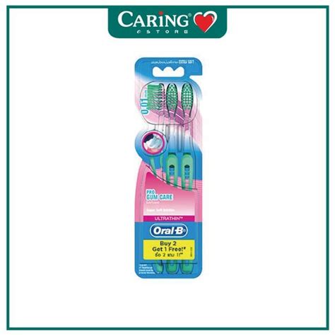 Oral B Toothbrush Ultra Thin Pro Gum Care 3s Lazada